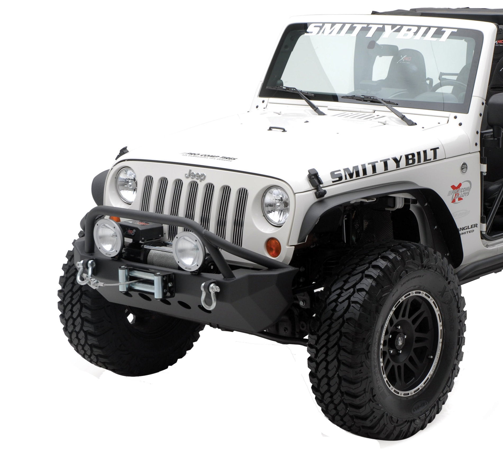Smittybilt XRC Rock Crawler Winch Bumper with Grill Guard and D-ring M ...